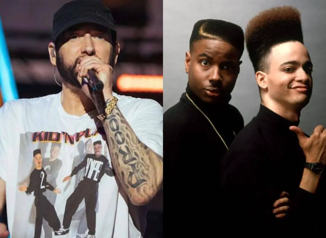 Kid 'n Play Rapper Praises Eminem For Rocking Shirt with Their Poster