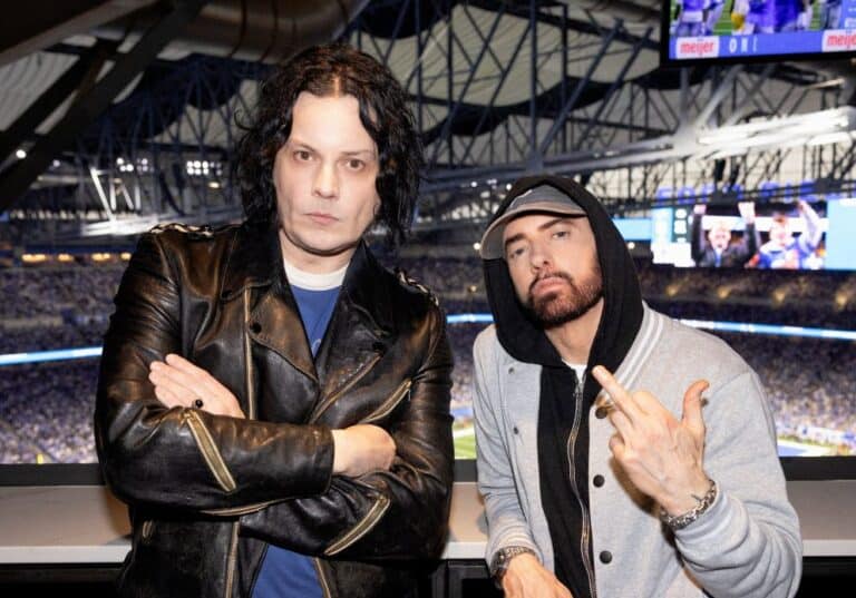 Eminem Joins Jack White for Detroit Lions Thanksgiving Perfor...